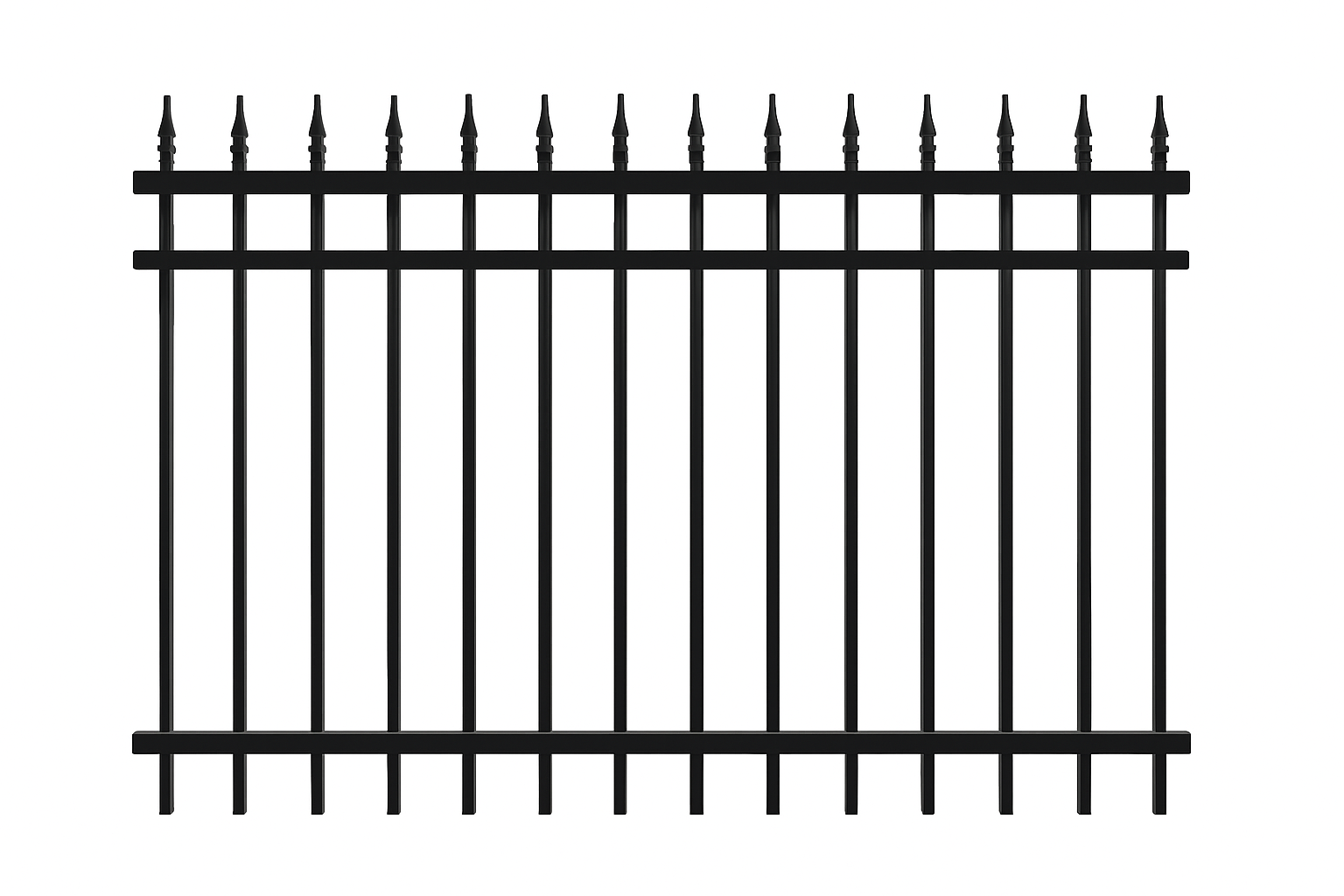 8' Spike Fence Panel – Kypro Wholesale | Flooring, Mouldings & Fencing ...